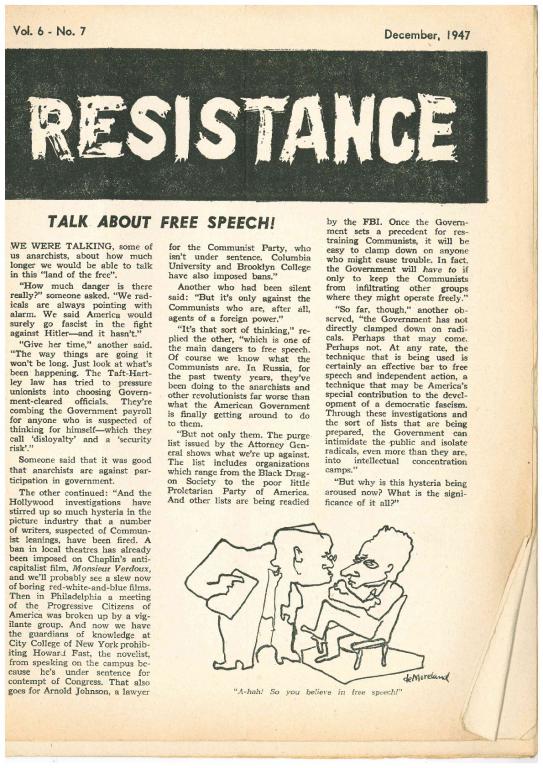 Resistance Vol. 6, No. 7 (December 1947) | libcom.org